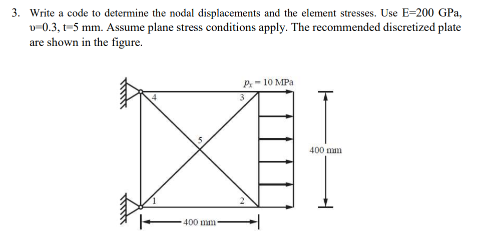 Solved Write A Matlab Code To Determine The Nodal 4808