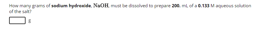 Solved How many mL of a 0.200M aqueous solution of sodium | Chegg.com