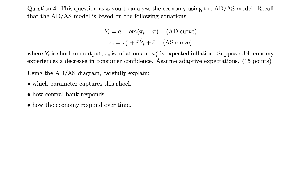 Solved Question 4: This question asks you to analyze the | Chegg.com