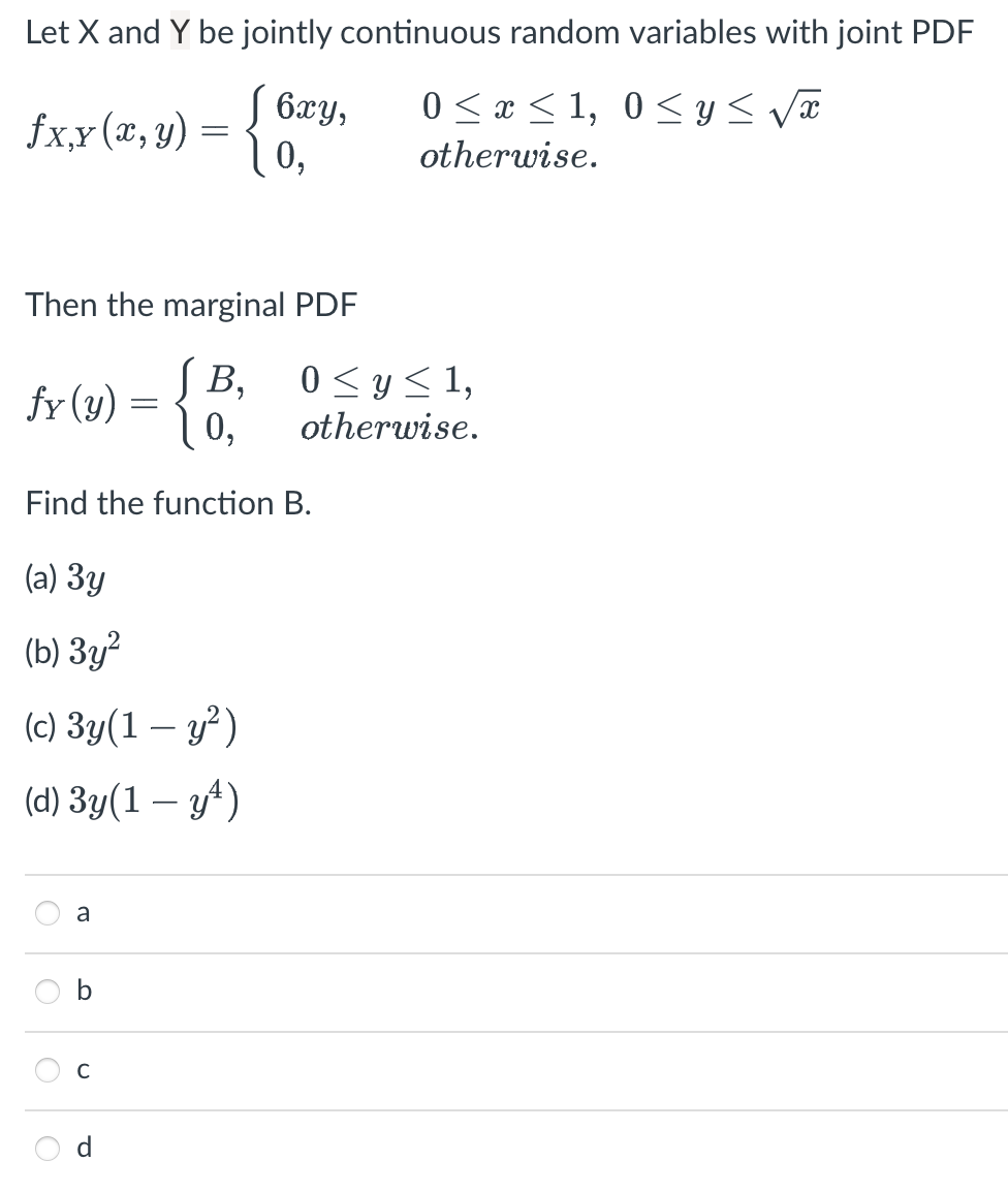 Solved Let X and Y be jointly continuous random variables | Chegg.com