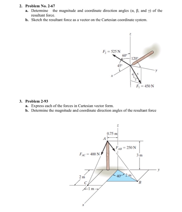 Solved Chapter 2 1. Problem No. 2-55 a. If the magnitude of | Chegg.com