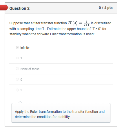 Solved Suppose that a filter transfer function H(s)=s+11 is | Chegg.com