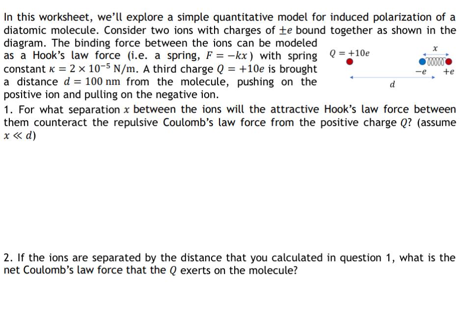 Solved In this worksheet, we'll explore a simple | Chegg.com