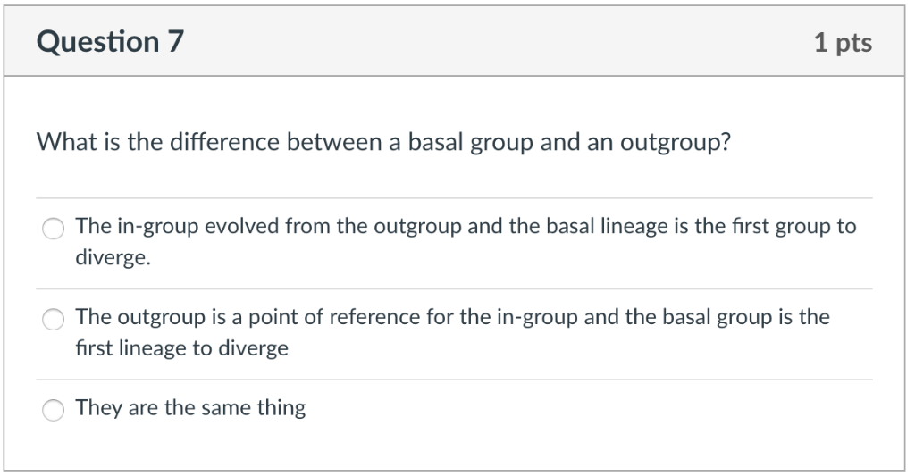 Solved Question 7 1 pts What is the difference between a | Chegg.com