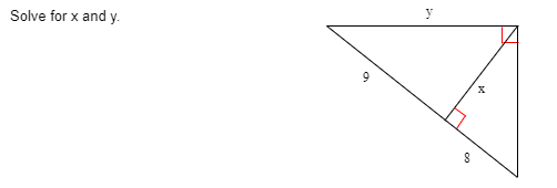 Solved Solve for x and y | Chegg.com