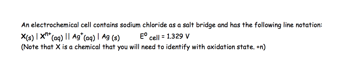 Solved Calculate E For The Cell If The Following