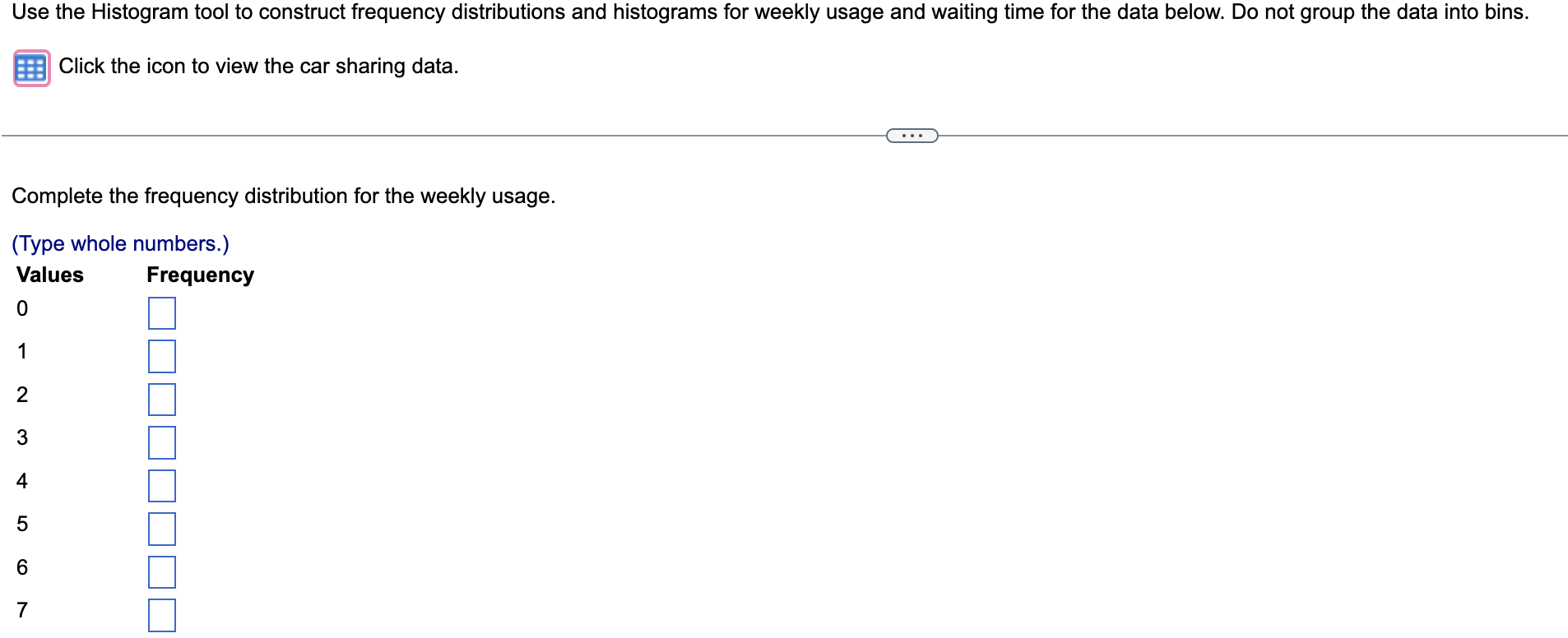 Solved Use the Histogram tool to construct frequency | Chegg.com