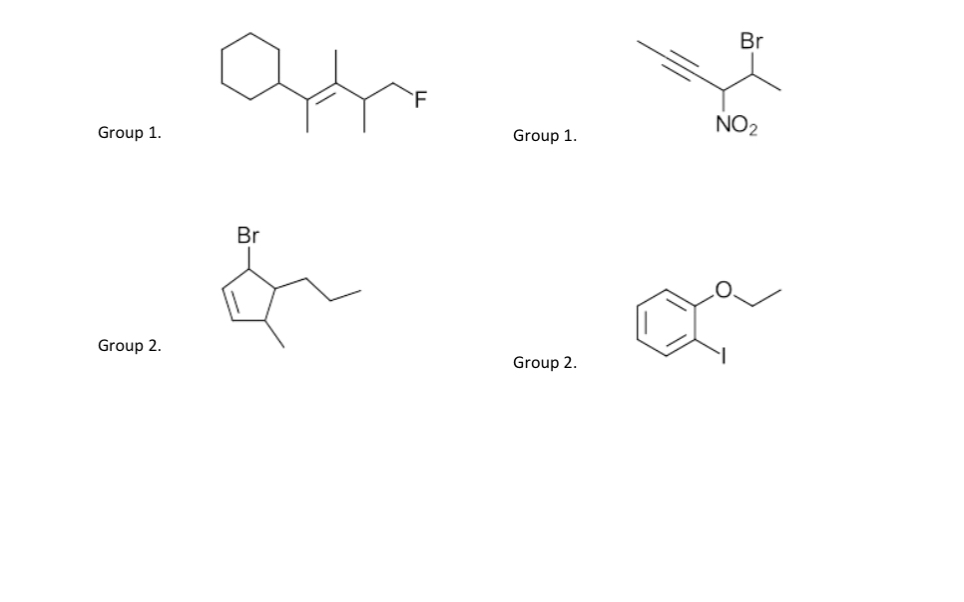 Solved Provide the correct IUPAC name for each structure and | Chegg.com