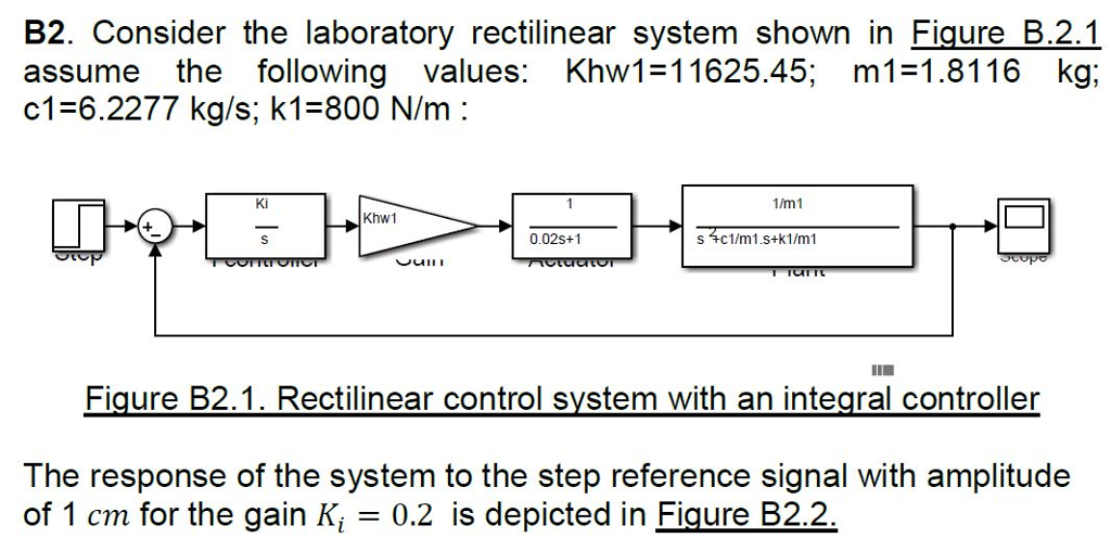 Solved B2. Consider the laboratory rectilinear system shown | Chegg.com