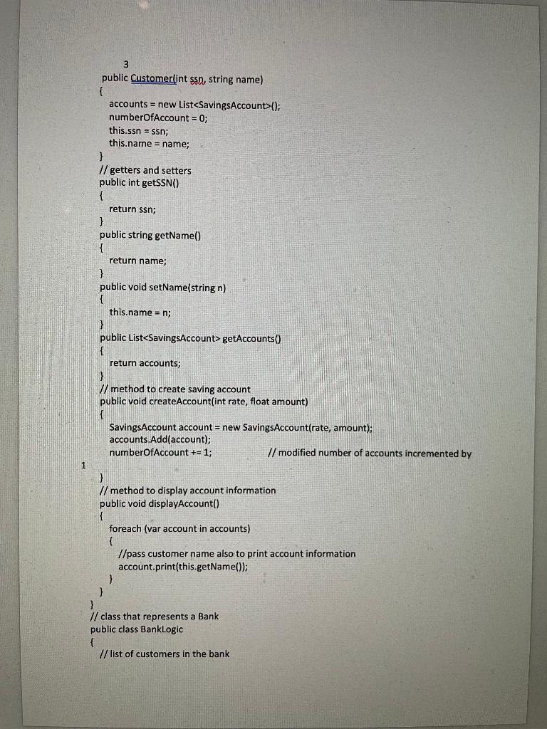 Solved 1 using System; using System.Collections.Generic; | Chegg.com