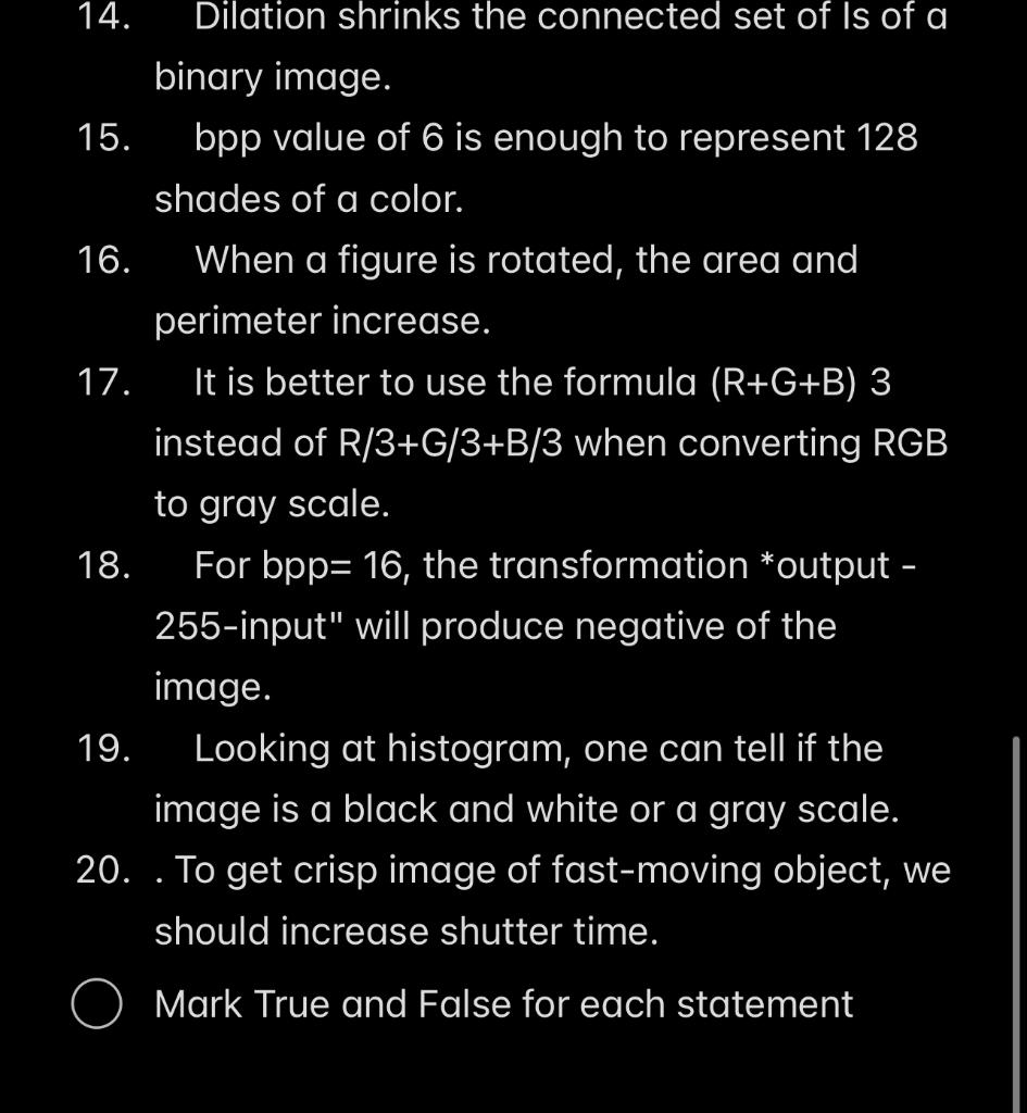 Solved 1. Goal of computer Vision is to perceive the story | Chegg.com