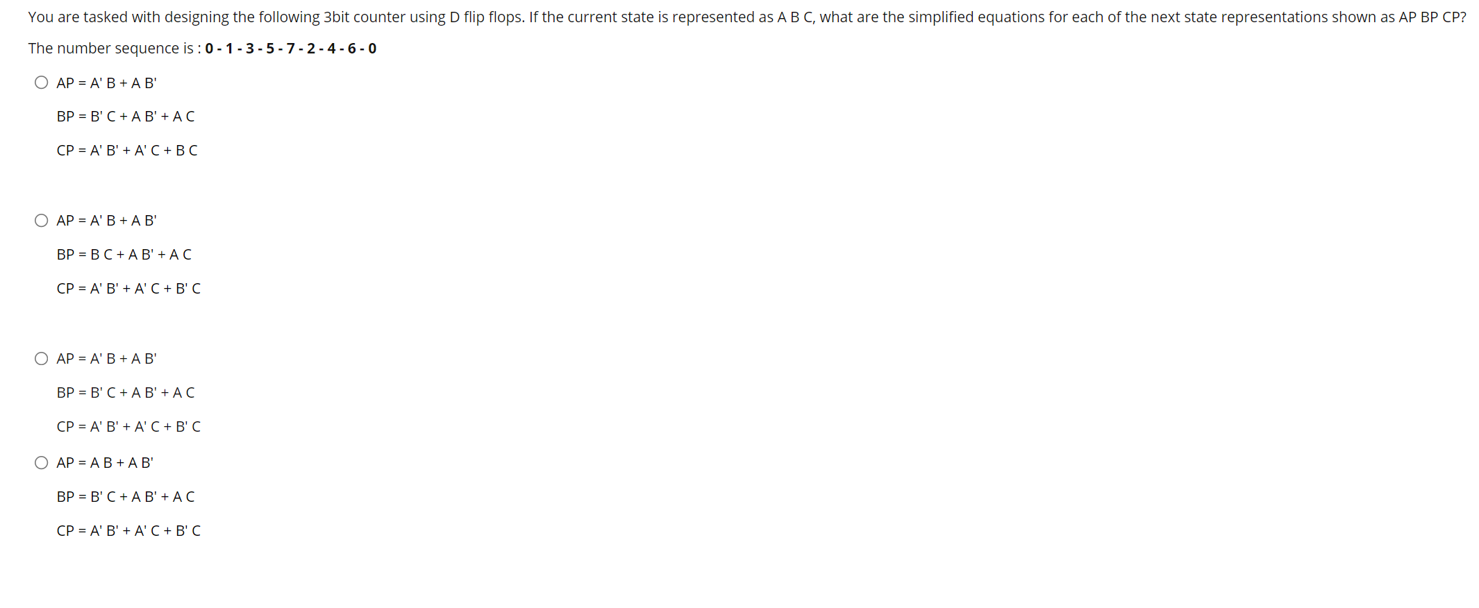 Solved You are tasked with designing the following 3bit | Chegg.com
