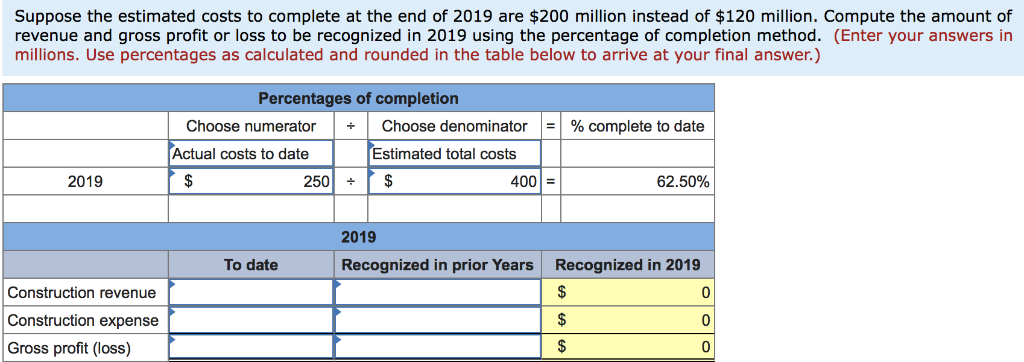 Solved Exercise 5-18 Long-term contract, revenue recognition | Chegg.com