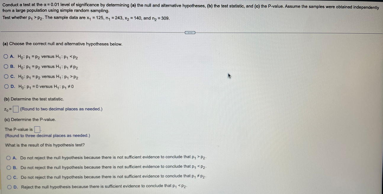 Solved from a large population using simple random sampling. | Chegg.com