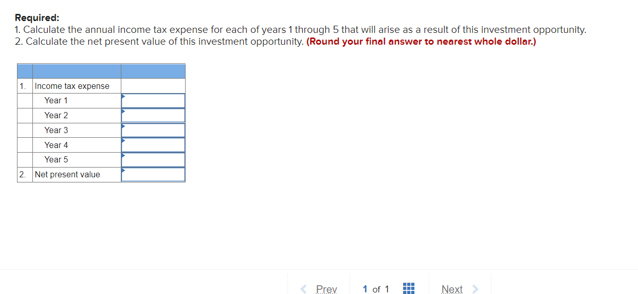 Solved Problem 7C-4 (Algo) Income Taxes and Net Present | Chegg.com