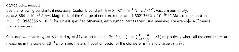 Solved a) Find relative position vector that points from | Chegg.com