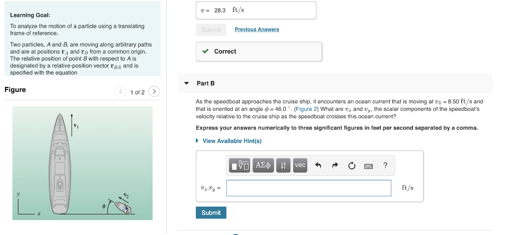Solved Learning Goal: To analyze the motion of a particle | Chegg.com