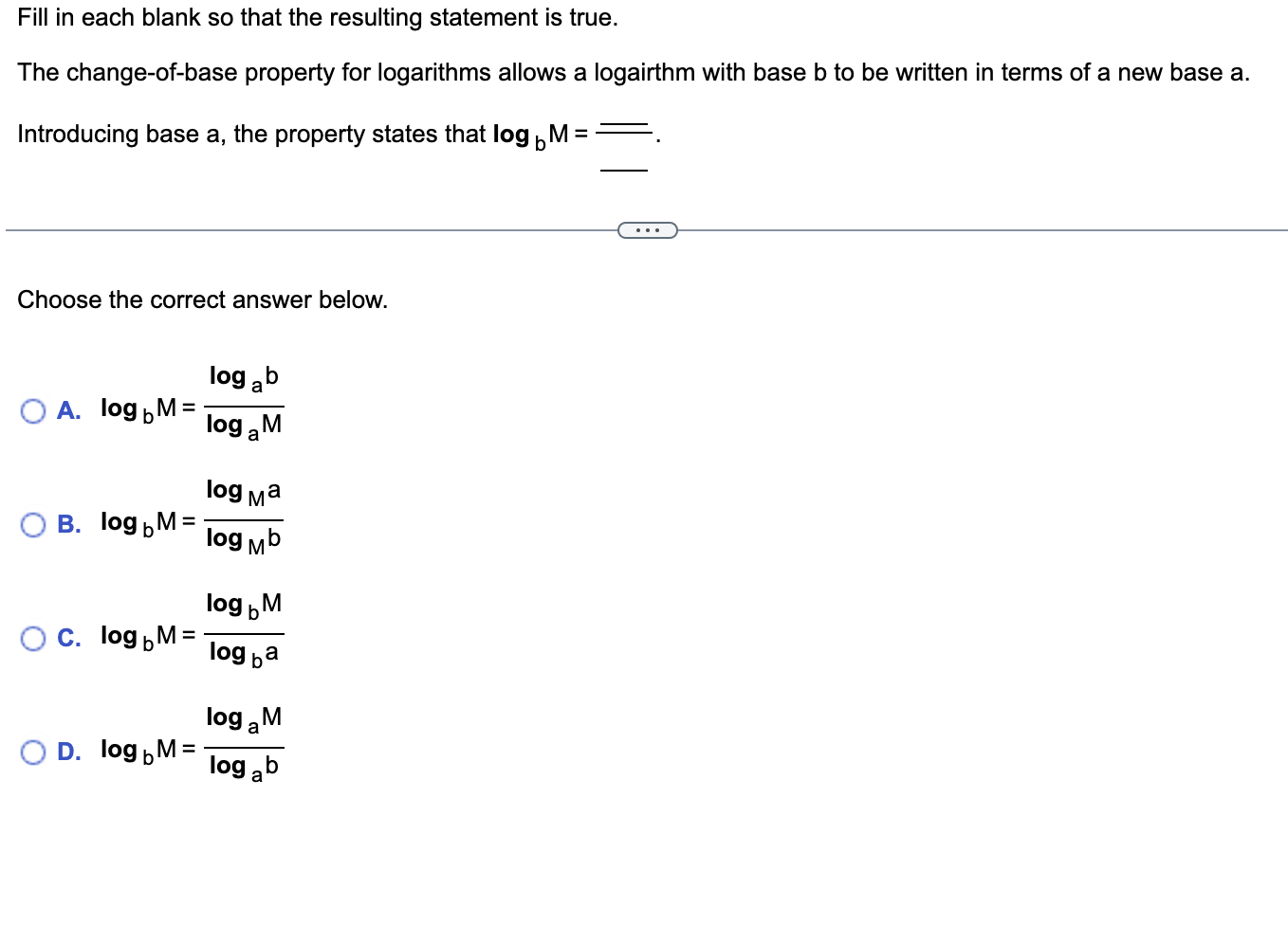 Solved Fill in each blank so that the resulting statement is | Chegg.com