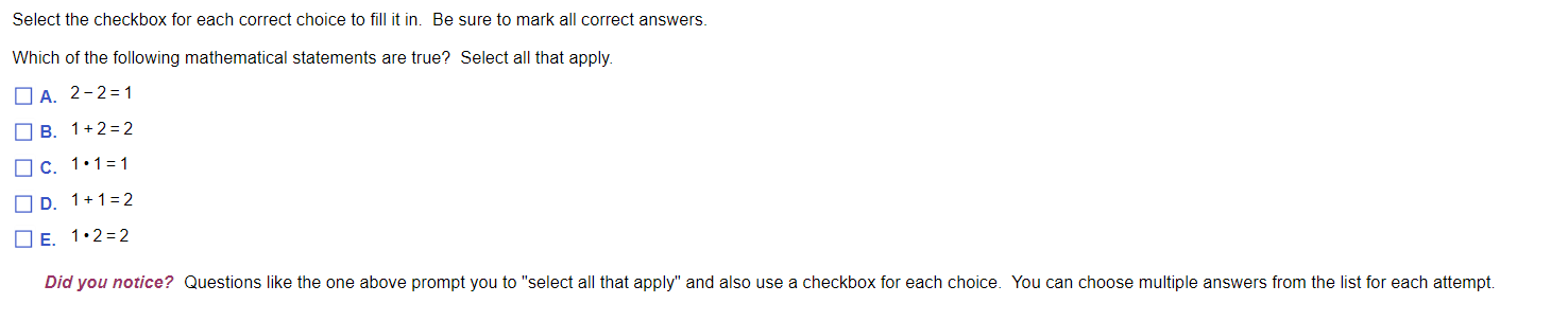 Solved Select the checkbox for each correct choice to fill | Chegg.com