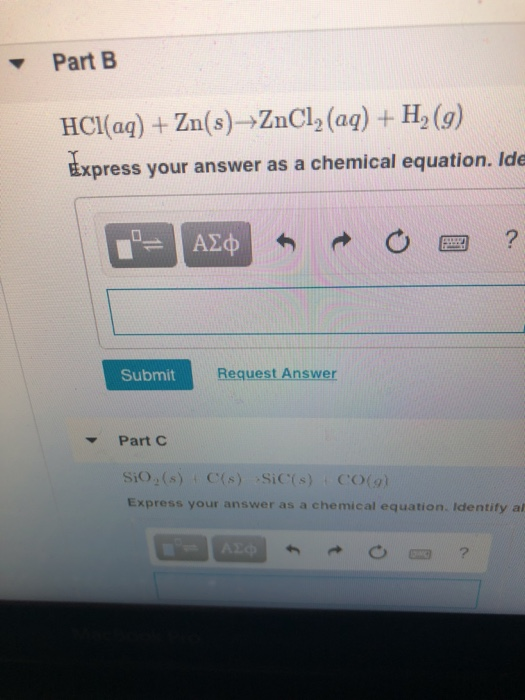 Solved Part A Al(s) Cl2(9)AlCl3 (s) Express your answer as a | Chegg.com