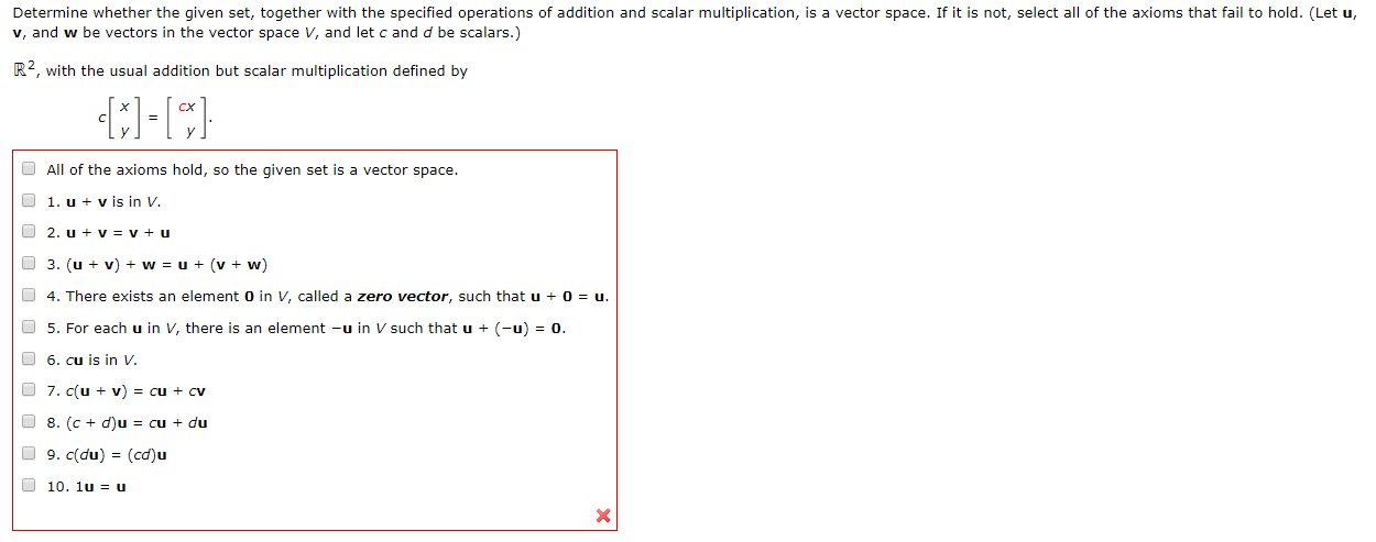 Solved Determine whether the given set, together with the | Chegg.com