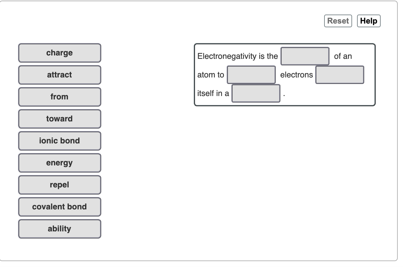 Solved Reset Help not equally three two A polar covalent | Chegg.com