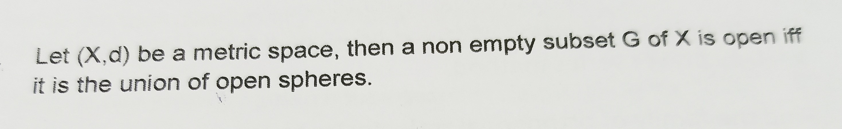 Solved Question 3. ﻿Let \( (X, ﻿d) \) ﻿be a metric space. | Chegg.com