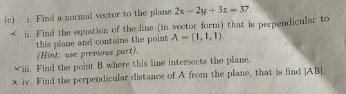 Solved (a) Find the equation of the line, in vector form, | Chegg.com