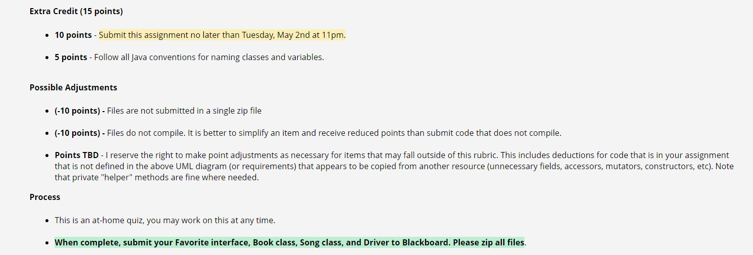 UML Diagram with Notes1. Favorite Interface (15 | Chegg.com