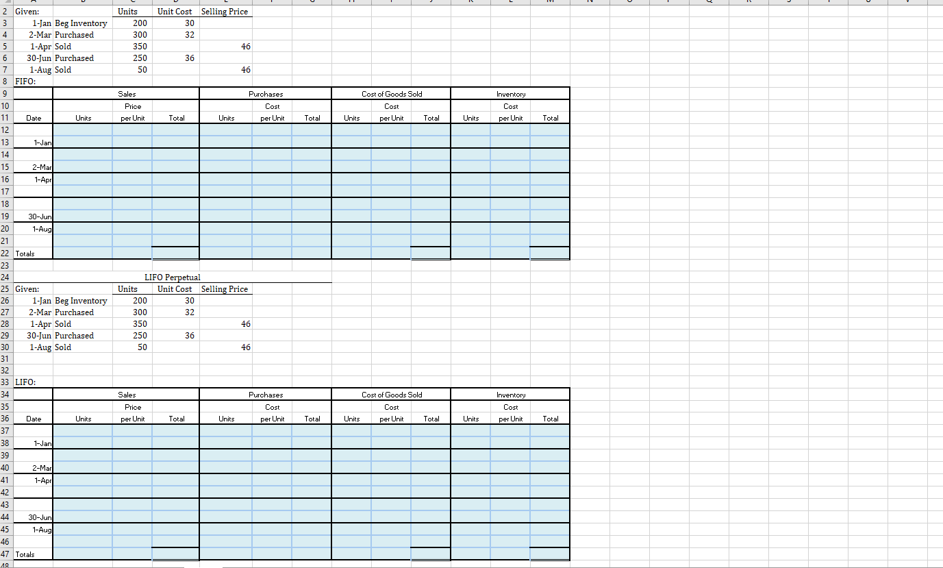 Solved Calculate ending inventory and COGS using (a) FIFO, | Chegg.com