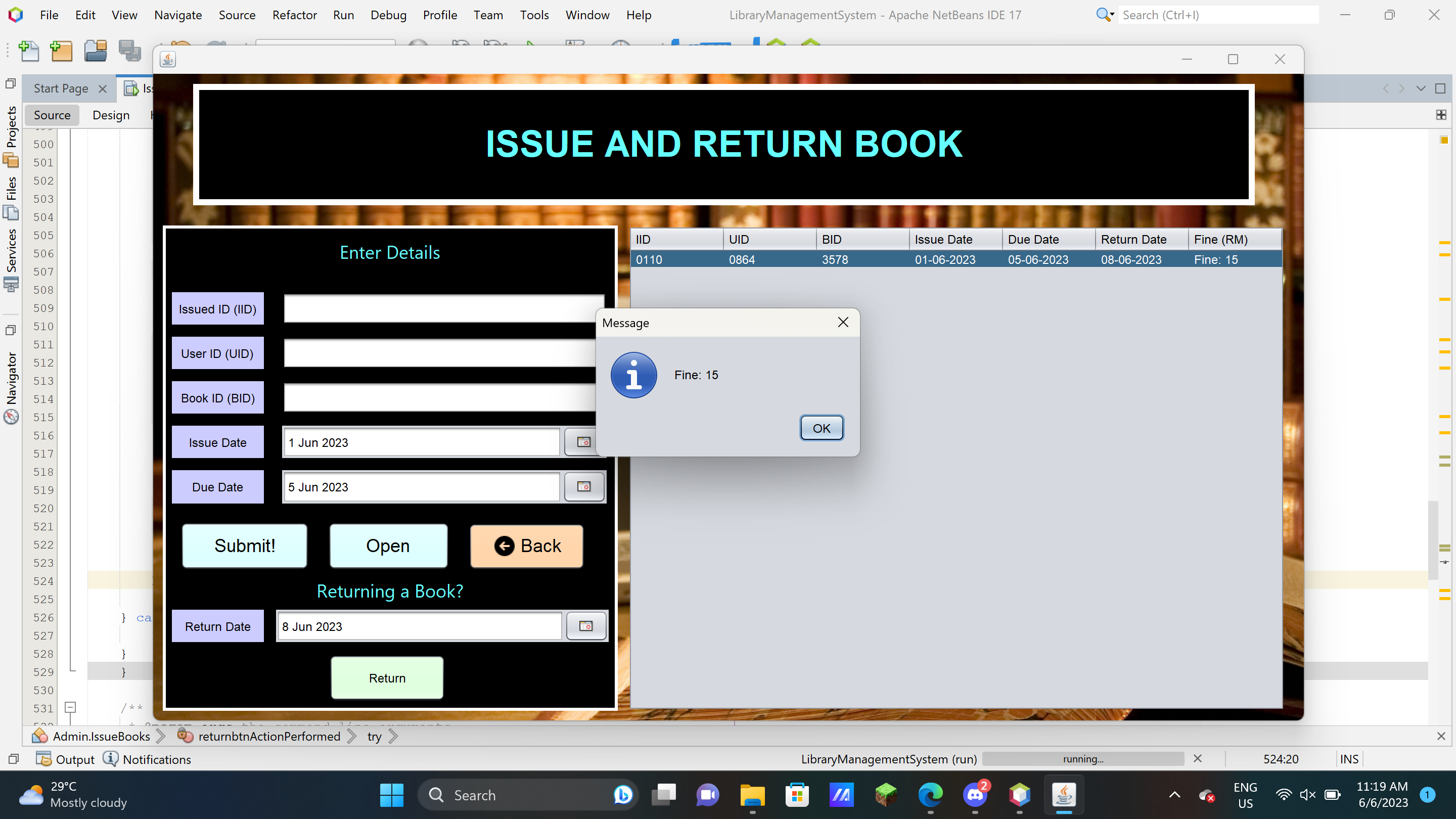 Solved Hi I have a problem in my program where my records | Chegg.com