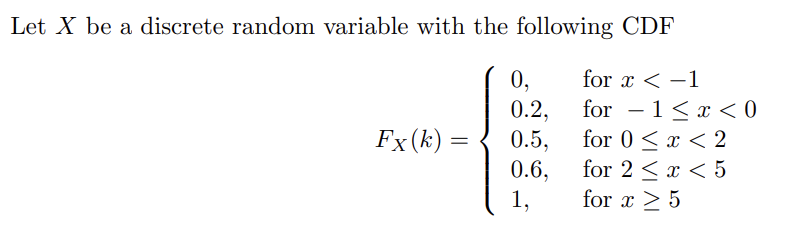 Solved (a) Find the PMF of X. (b) Plot the PMF of X. | Chegg.com