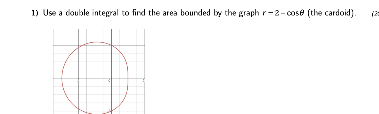 Solved Use a double integral to find the area bounded by the | Chegg.com