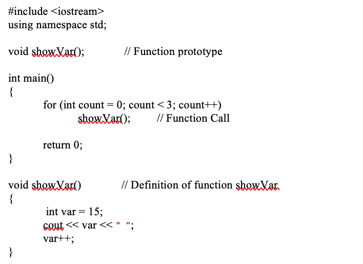 Solved #include using namespace std; void showWaro; // | Chegg.com