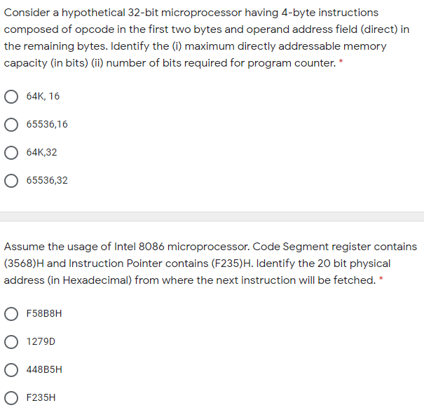 Solved Consider a hypothetical 32-bit microprocessor having | Chegg.com