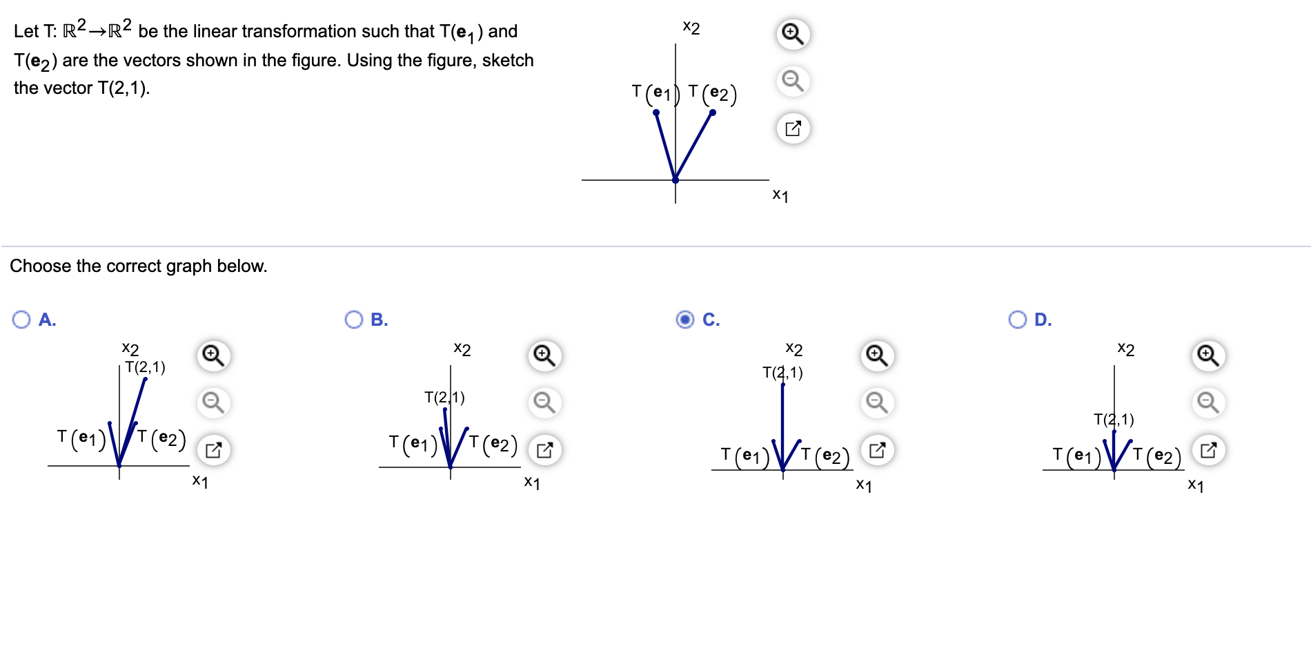 Solved X2 Let T: R2R2 be the linear transformation such that | Chegg.com