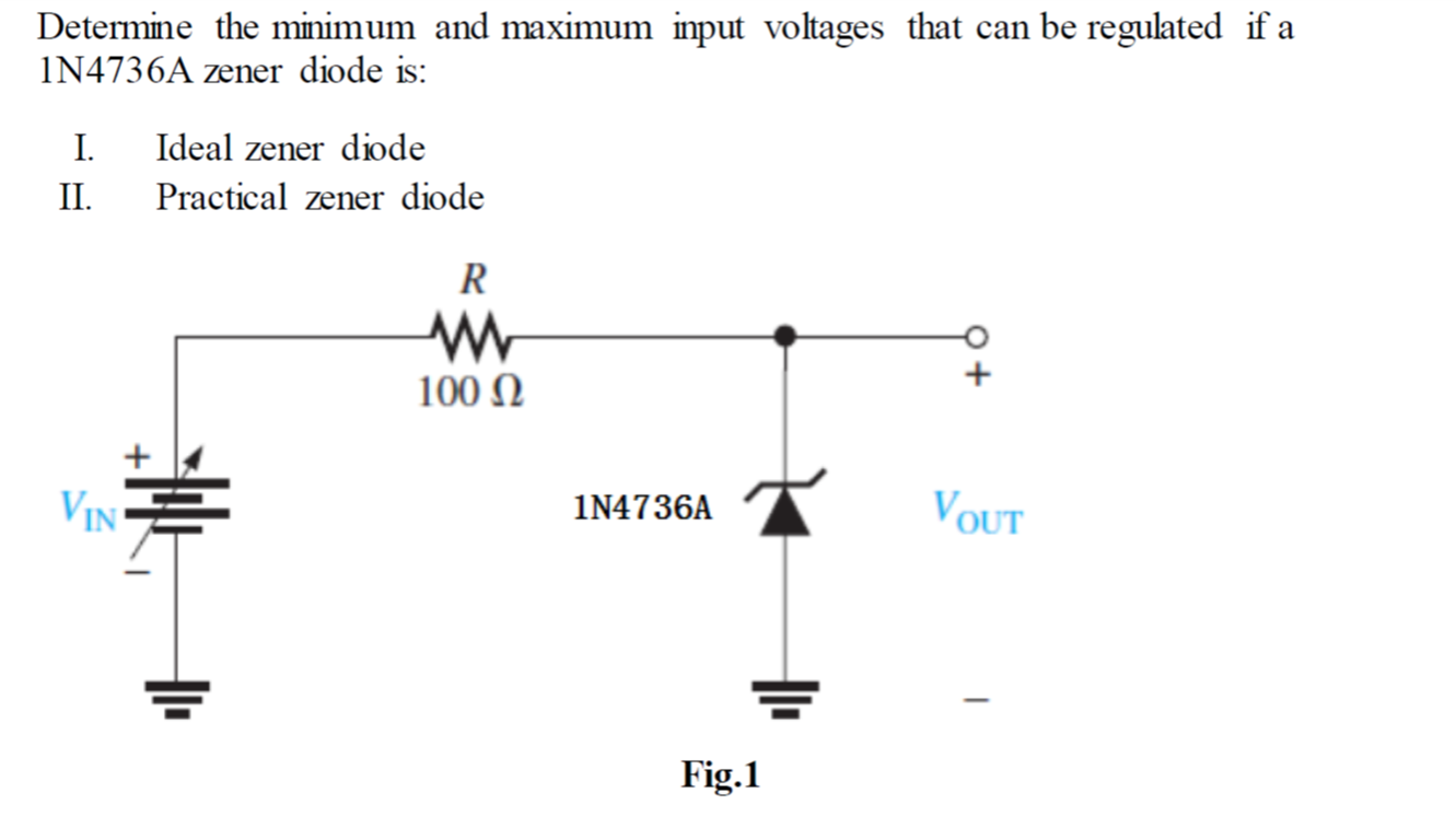 Solved Determine the minimum and maximum input voltages that | Chegg.com