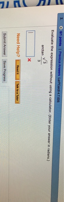 Solved Evaluate The Expression Without Using A Calculator Chegg