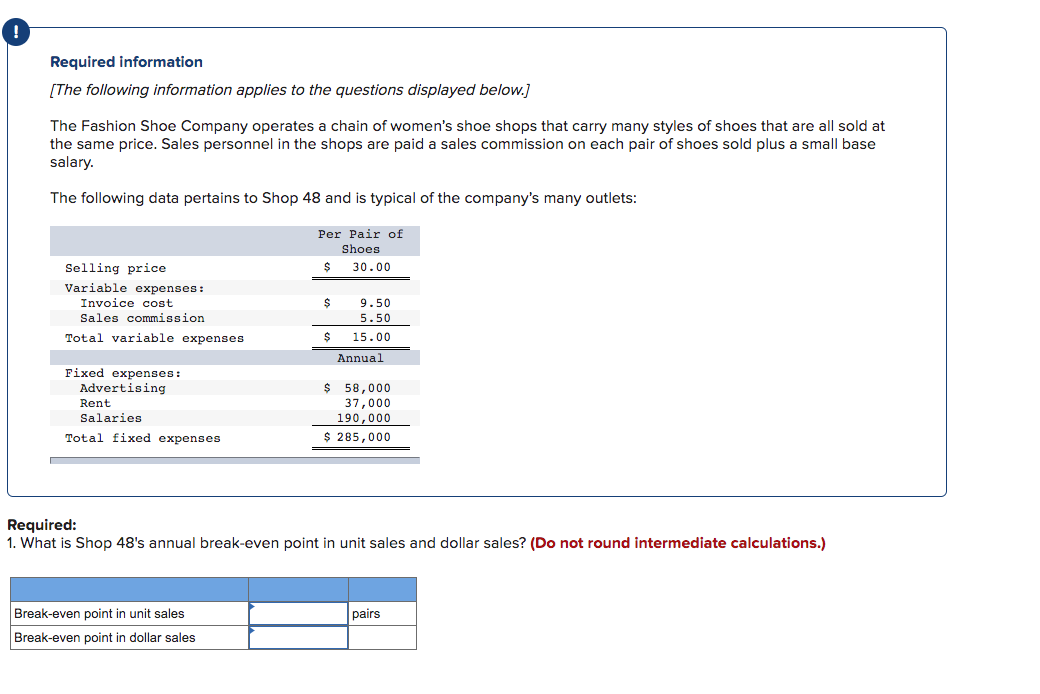 Solved Required information [The following information | Chegg.com