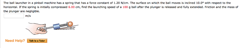Solved The ball launcher in a pinball machine has spring | Chegg.com