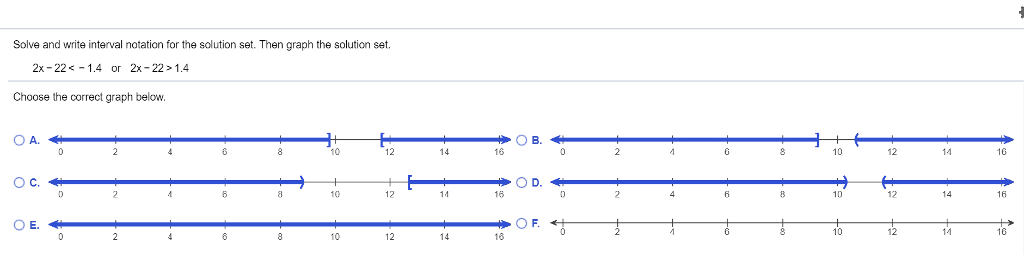 Solved Solve and write interval notation for the solution | Chegg.com