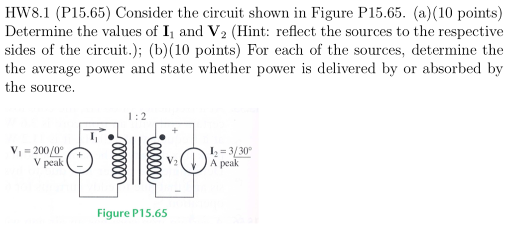 Solved HW8.1 (P15.65) Consider the circuit shown in Figure | Chegg.com
