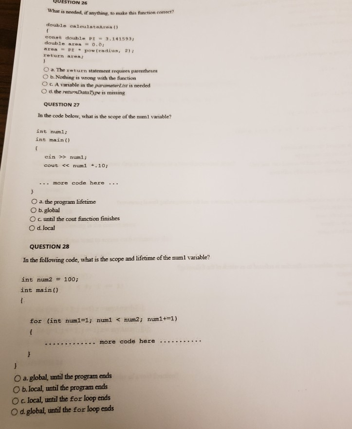 Solved Which statement w ould be used to declare and | Chegg.com