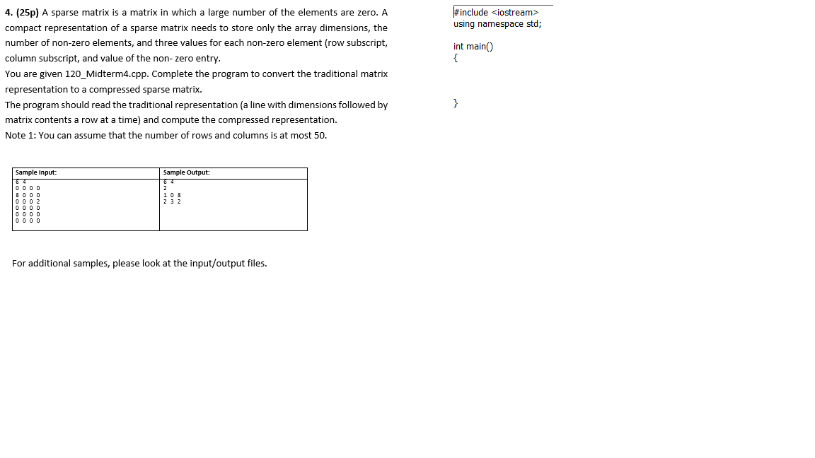 Solved Include Using Namespace Std Int Main 4 25p A 1543