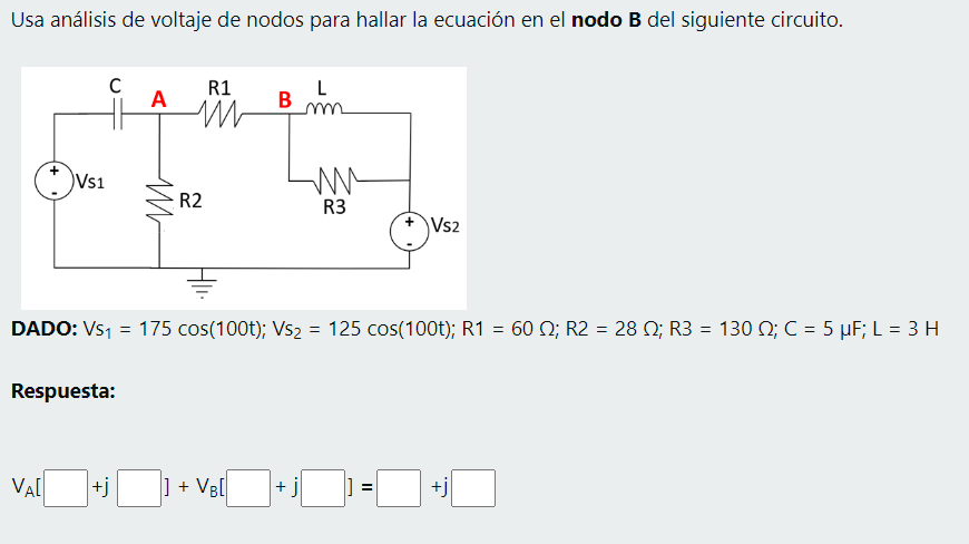 Solved Usa análisis de voltaje de nodos para hallar la | Chegg.com