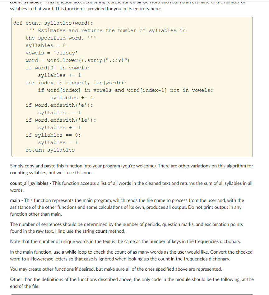Solved This project is individual work. The final result | Chegg.com