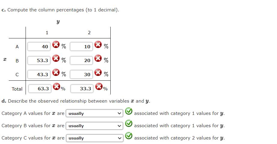 Solved Hint(s) Check My Work The following data are for 30 | Chegg.com
