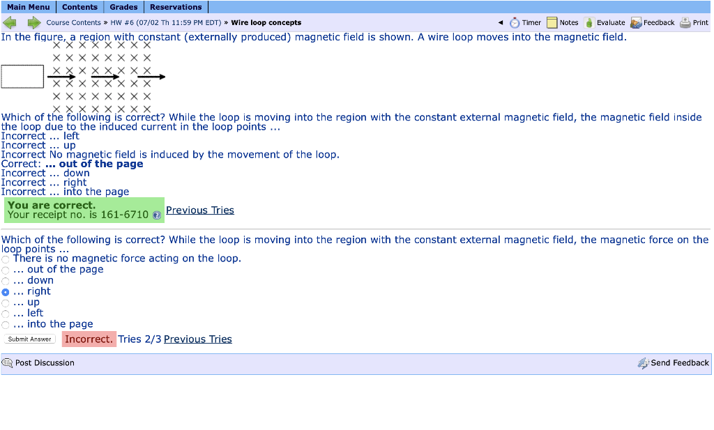 Solved Main Menu Contents Grades Reservations Course | Chegg.com