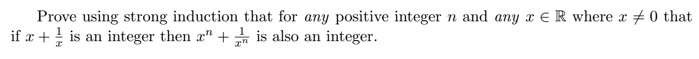 Solved Prove using strong induction that for any positive | Chegg.com