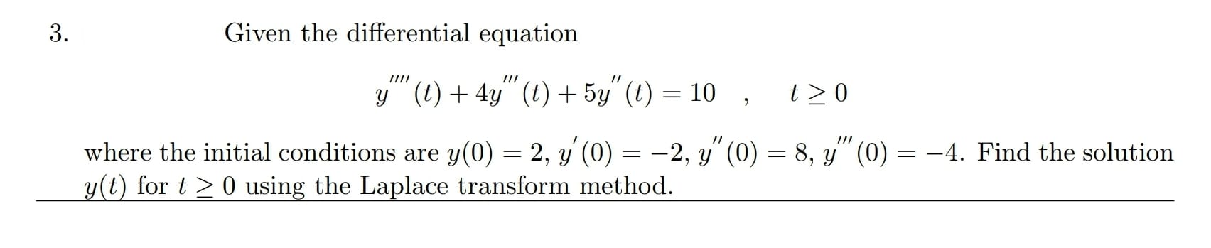 3. Given the differential equation | Chegg.com